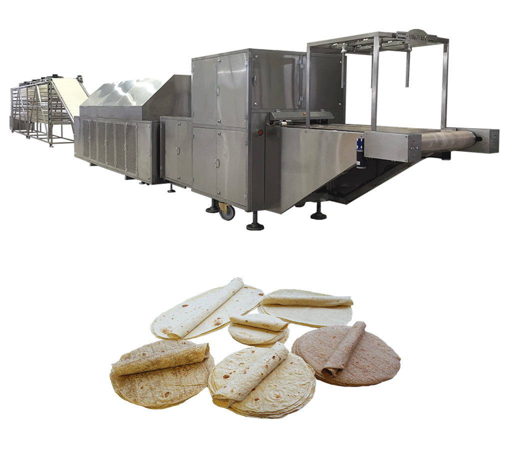 UNOTEK | Tortilla, Pizza, Roti, FlatBread, Oven, Bagel Production Line